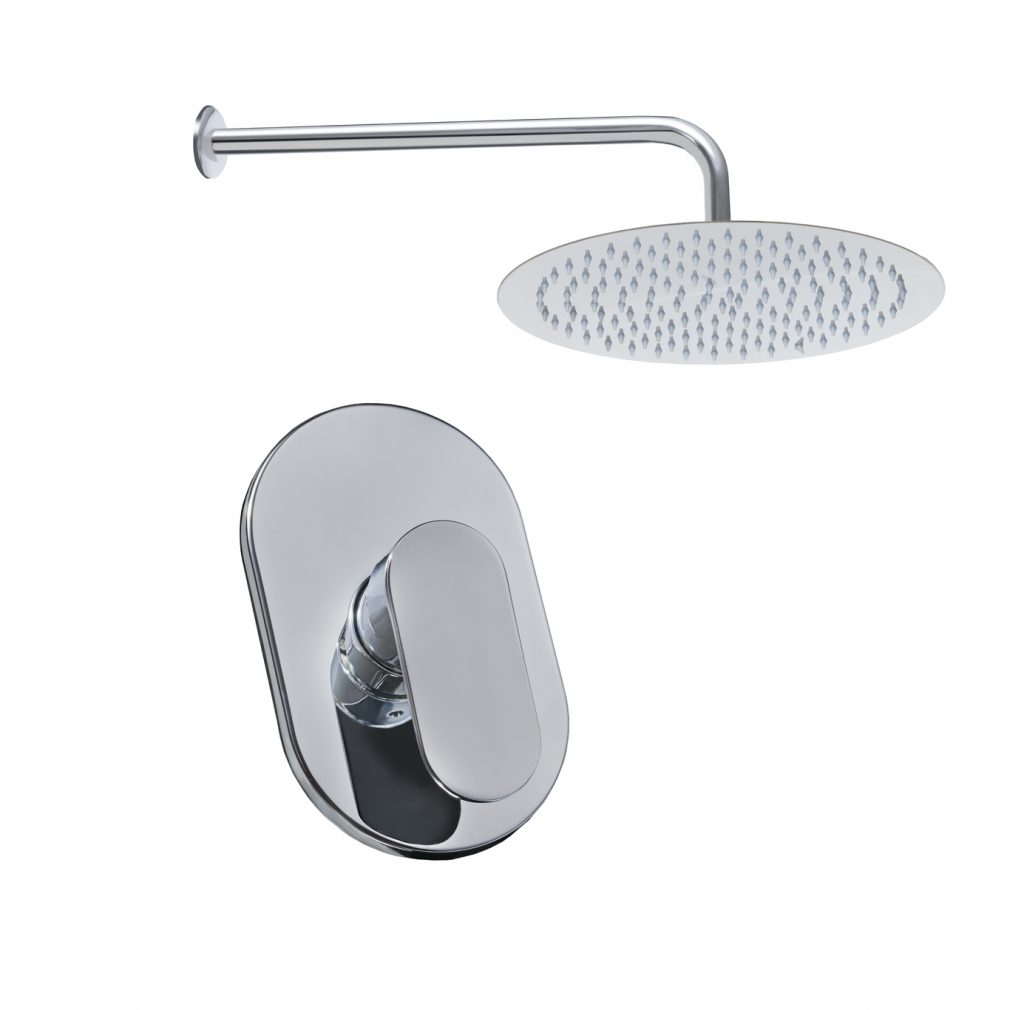 Conjunto ducha regadera Castello + brazo de 40cm - Renueve